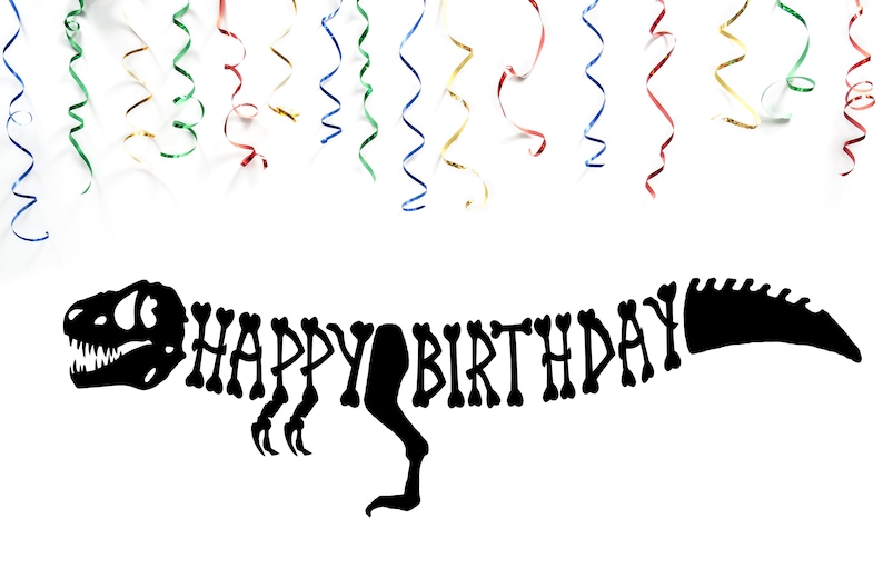 T-REX Birthday Banner, PNG, Cricut - Etsy Australia