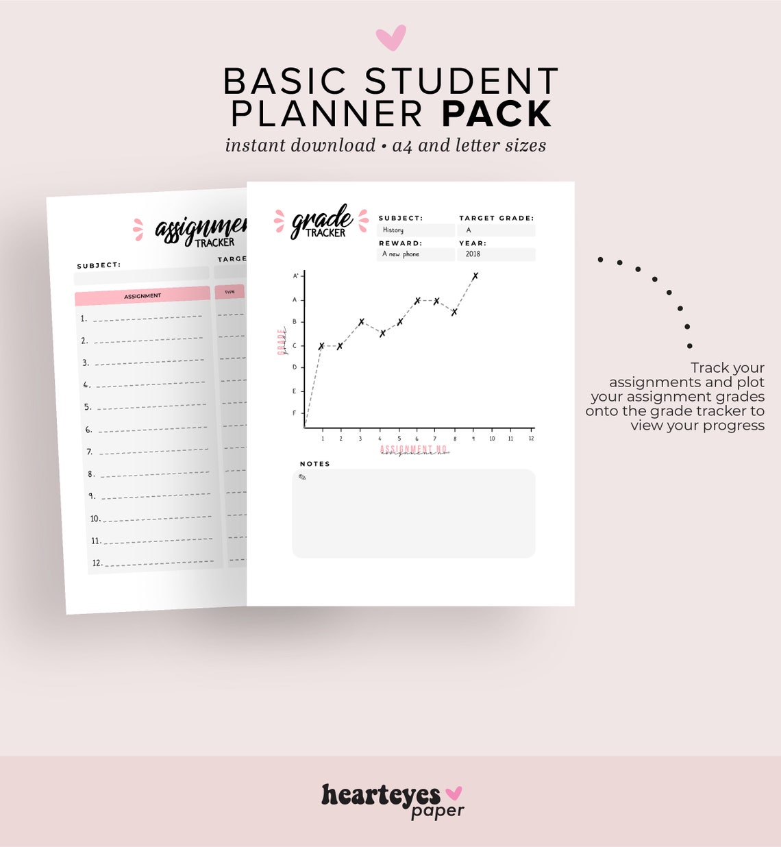Printable Student Planner Study Planner Pack School Planner - Etsy