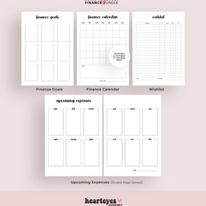 Finance Planner Pack Printable, Bullet Planner Printable, Money Planner ...