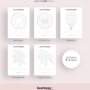 Mood Tracker Bundle Pack Printable Mood Chart Journal Bullet - Etsy