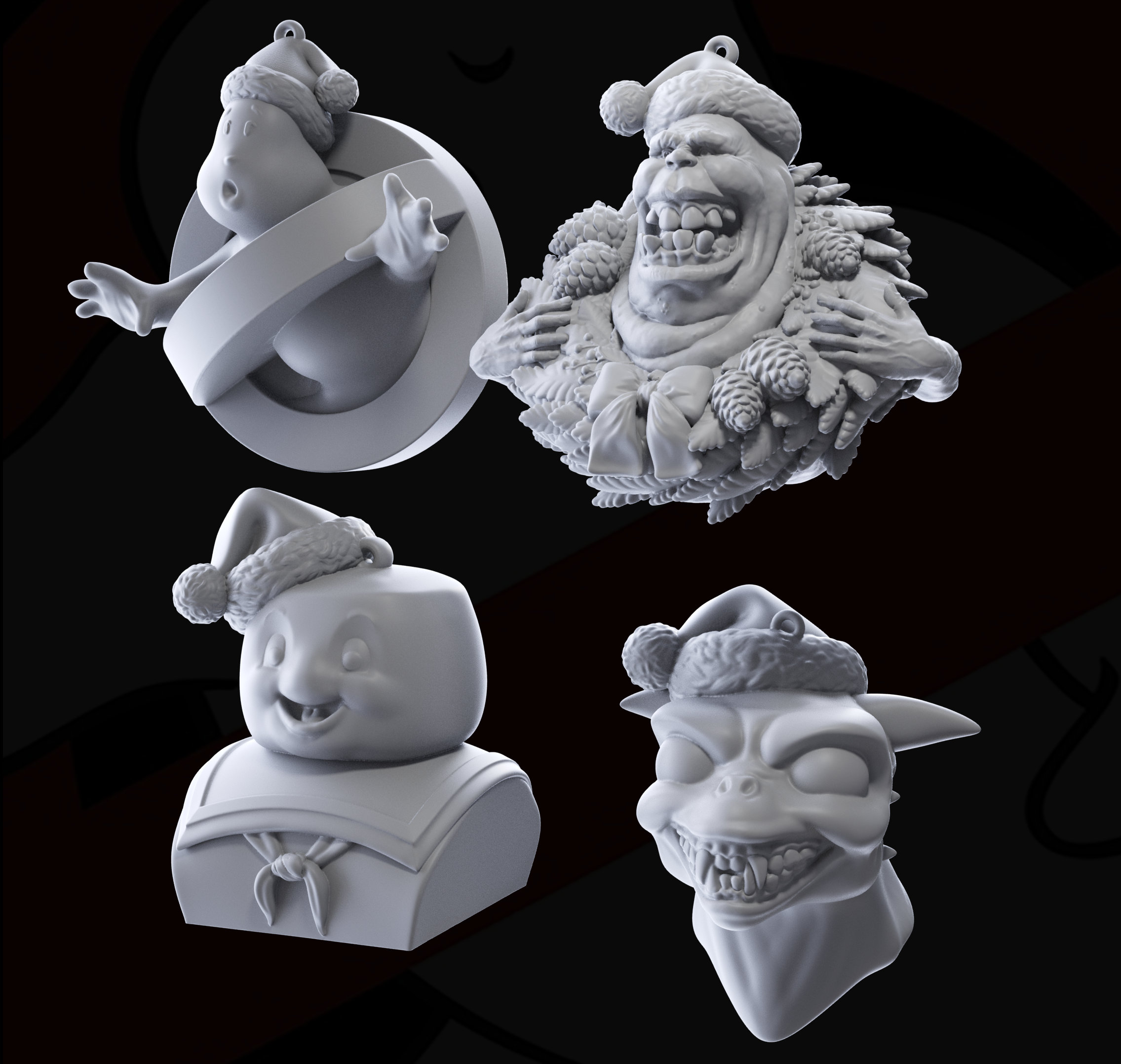 Ghost Bustin' Ornaments Stl Files - Etsy