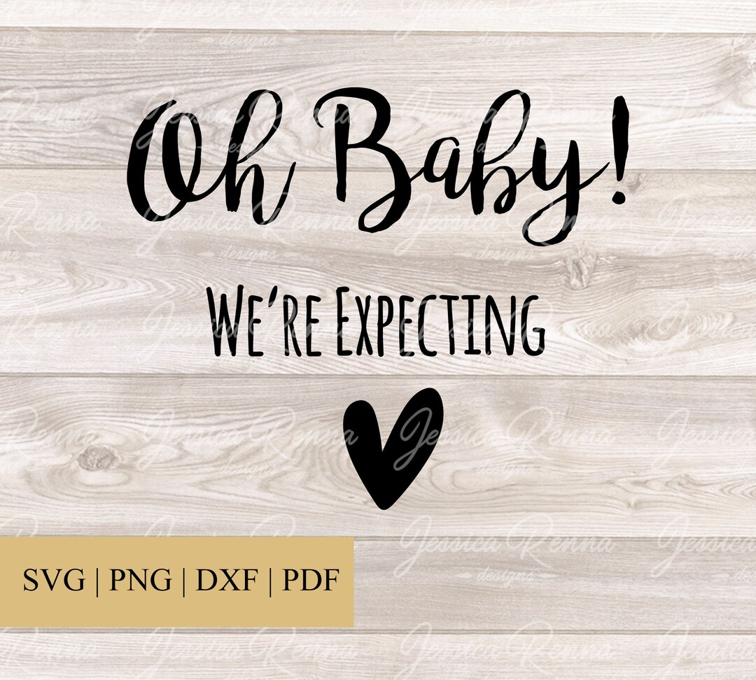 We're Expecting SVG, Pregnancy Announcement SVG, Pregnancy Cut File ...