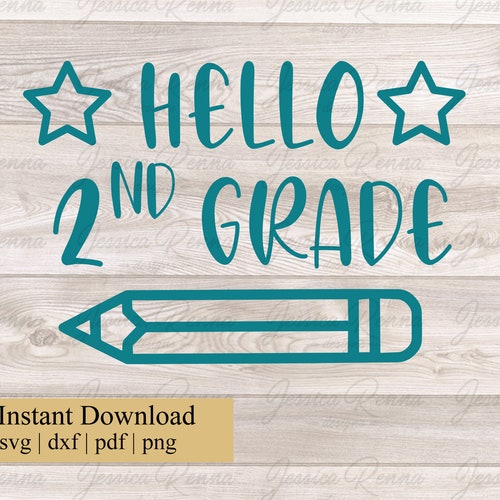 2nd Grade SVG Second Grade Rainbow SVG Back to School Shirt - Etsy