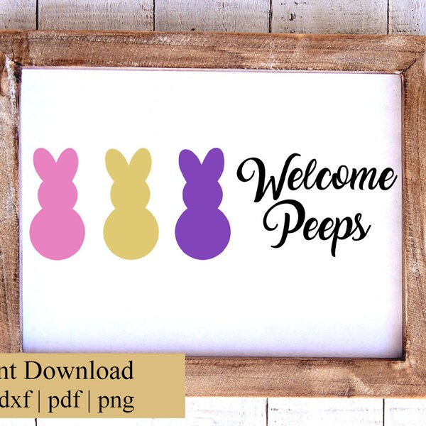 Welcome Peeps Svg - Etsy