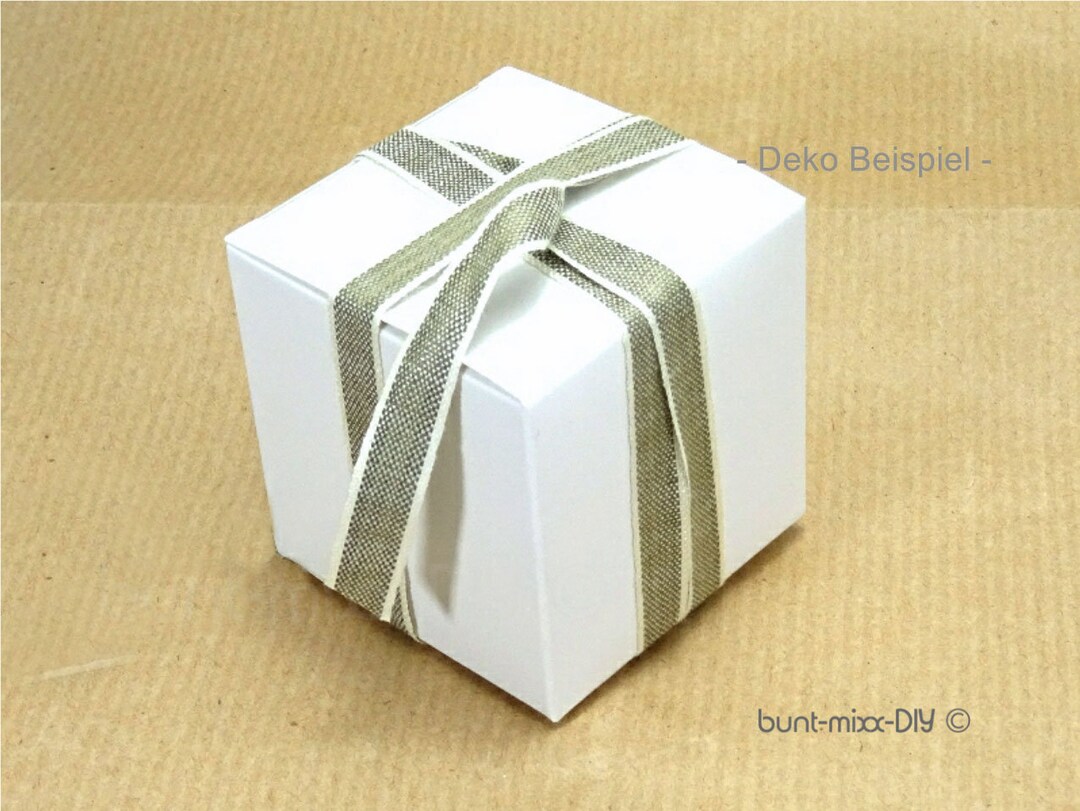 10 Boxes Gift Box White Cube 6 Cm Guest Gift Wedding Gift Wrapping ...