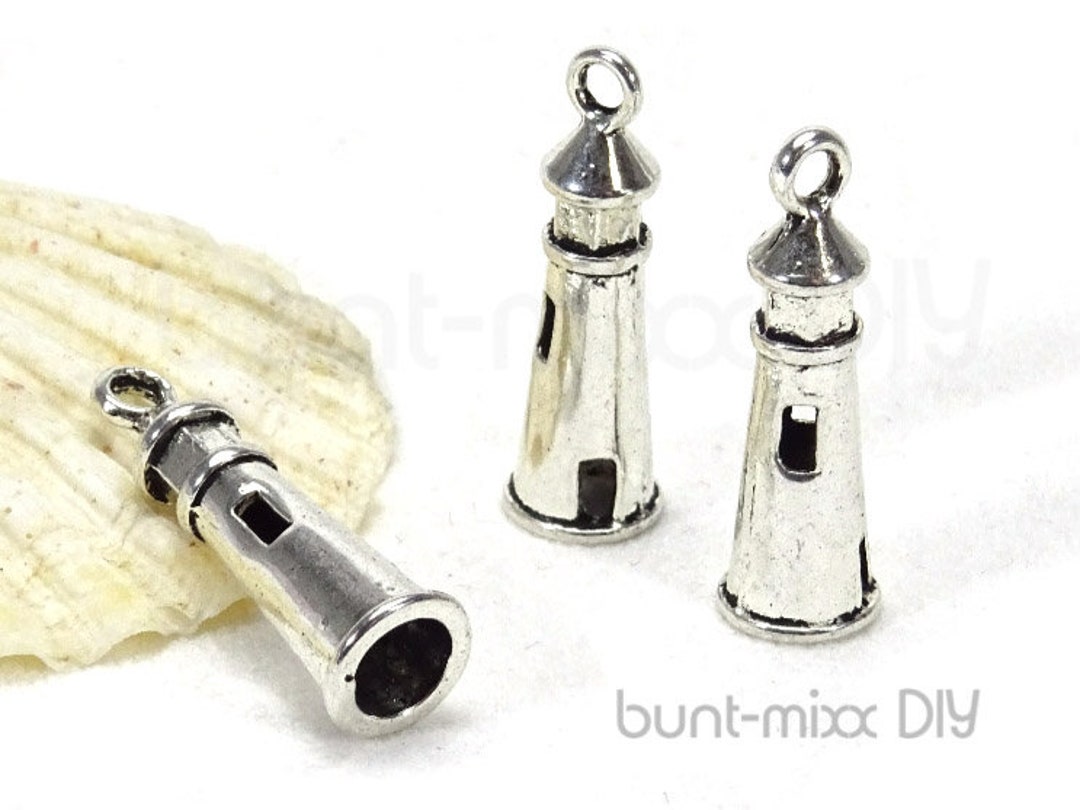 30 Pendants Lighthouse Maritime Nautical Charm, Wedding Guest Gift, 3D ...
