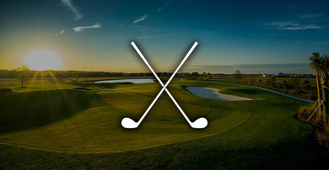 Crossed Golf Clubs Vinyl Decal - Showcase Your Passion on and off the ...