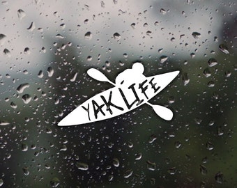 Kayak Life Decal - Etsy