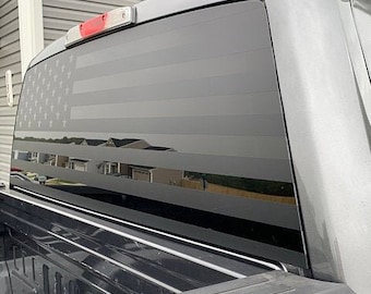American Flag Rear Window Decal CUT TO FIT - Etsy
