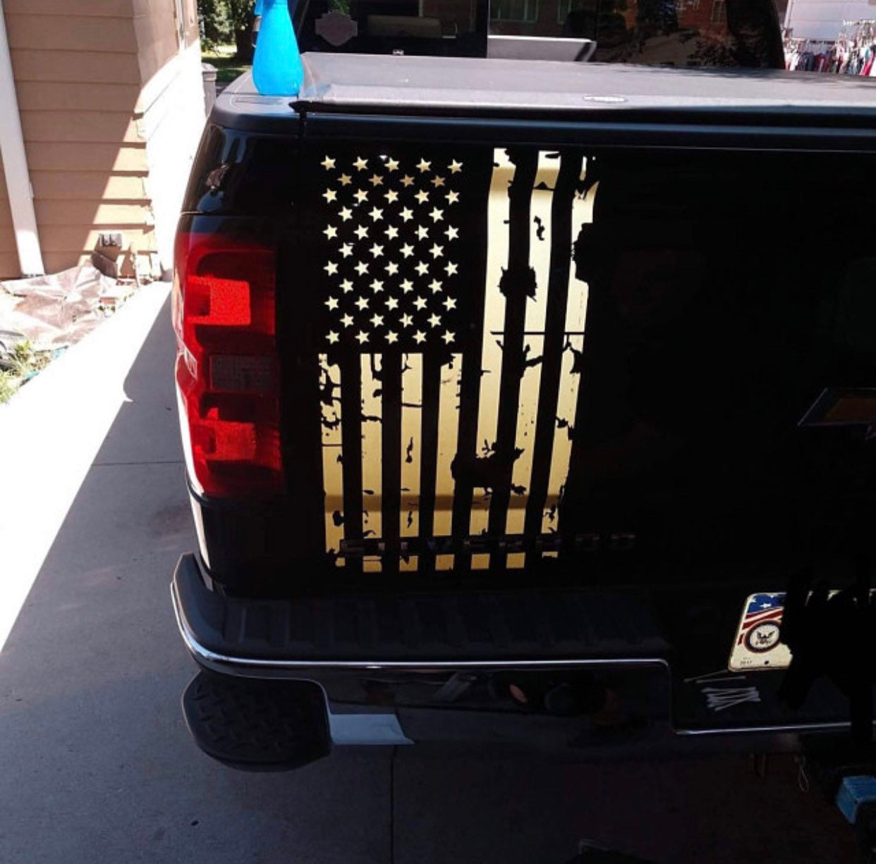 American Flag Vertical Truck Tailgate Decal Sticker universal | Etsy