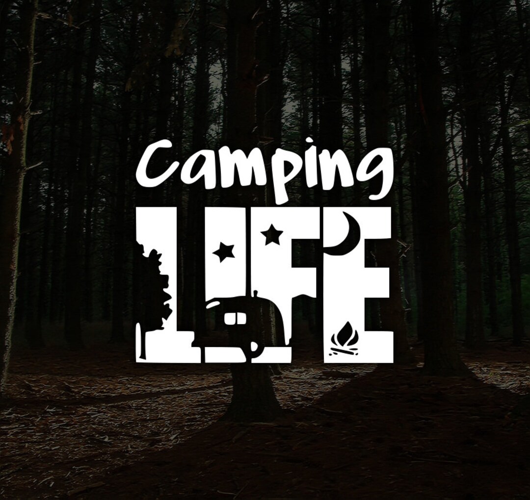 Camping Life Vinyl Decal - Etsy