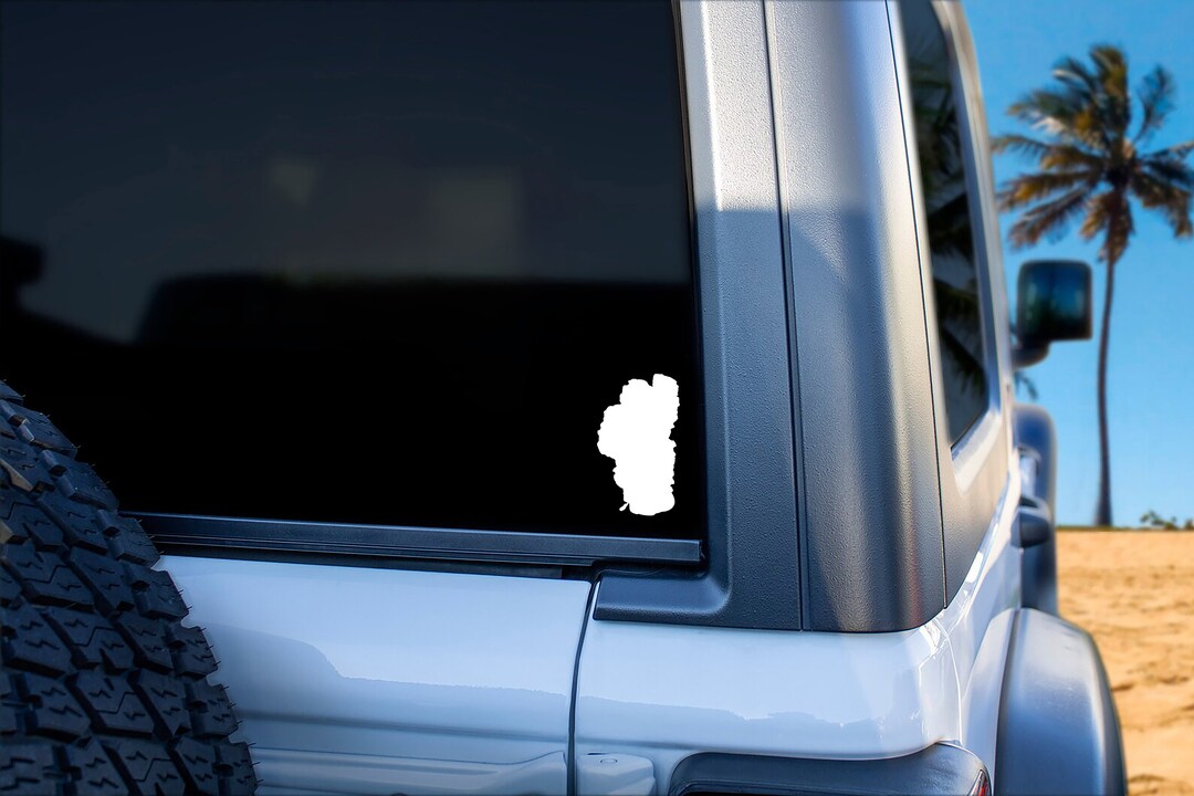 Lake Tahoe Love: Weather-proof Outline Decal for Your Adventure Gear - Etsy