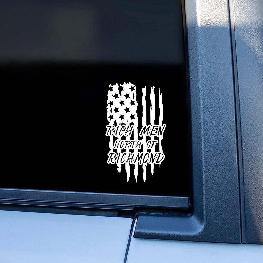 Rich Men North of Richmond Flag Decal - Oliver Anthony - Viral Song ...
