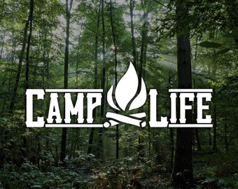 Camp Life Decal | Etsy