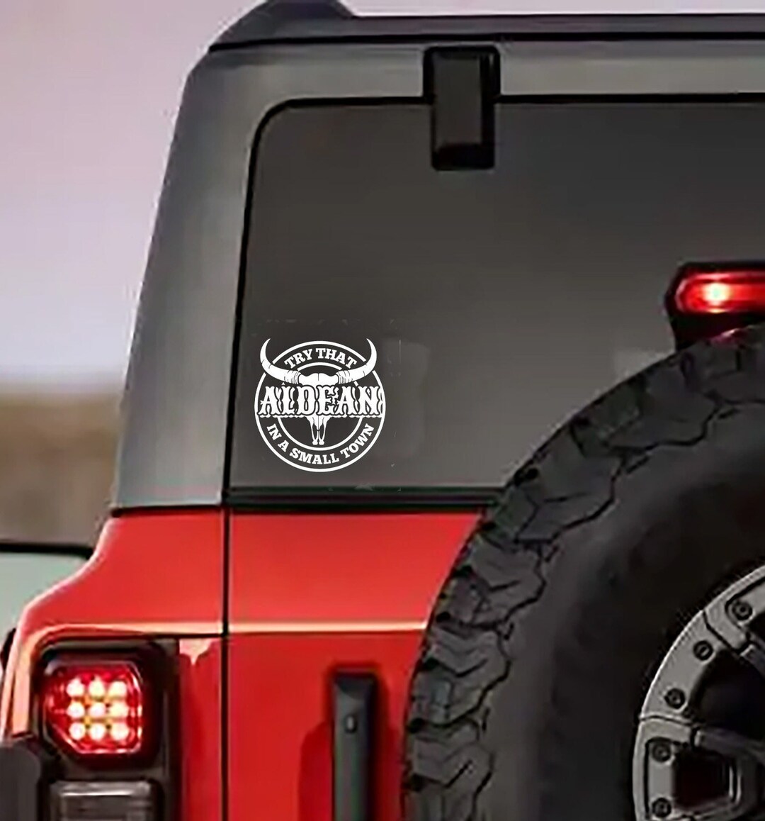 Try That in a Small Town Decal | Made in the USA | I Stand With Aldean ...