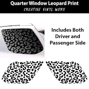 Eye-catching Side Window Leopard Print Decal | Unique Car Accessories ...
