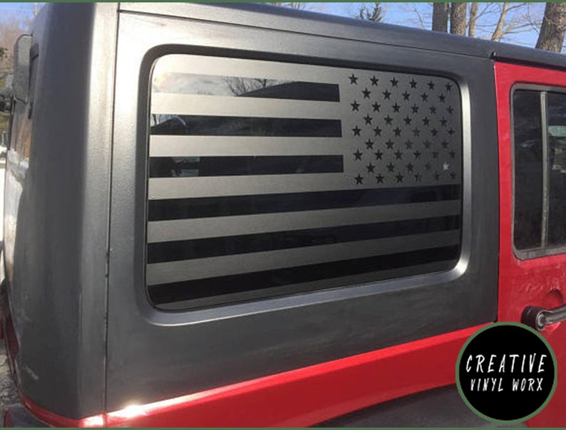 Side Window American Flag Decals (trim to Fit - Universal) - Etsy