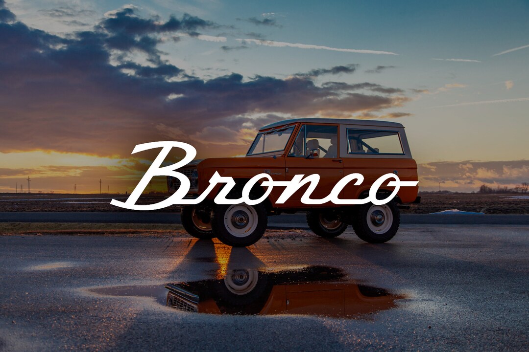 Ford Bronco Heritage Vinyl Decal - Etsy