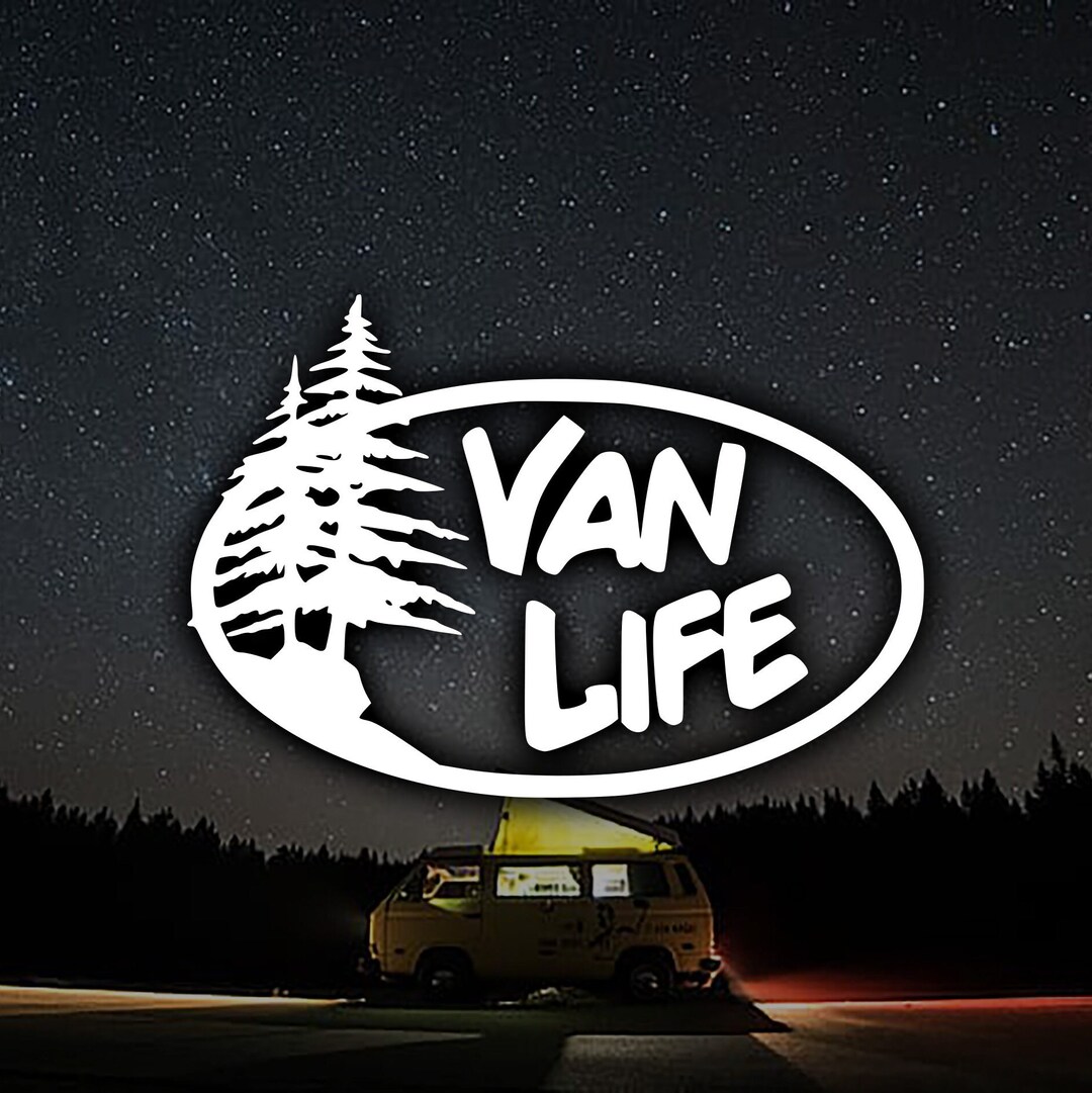 Van Life Tree Vinyl Decal - Adventure Wanderlust Nature Sticker - Etsy