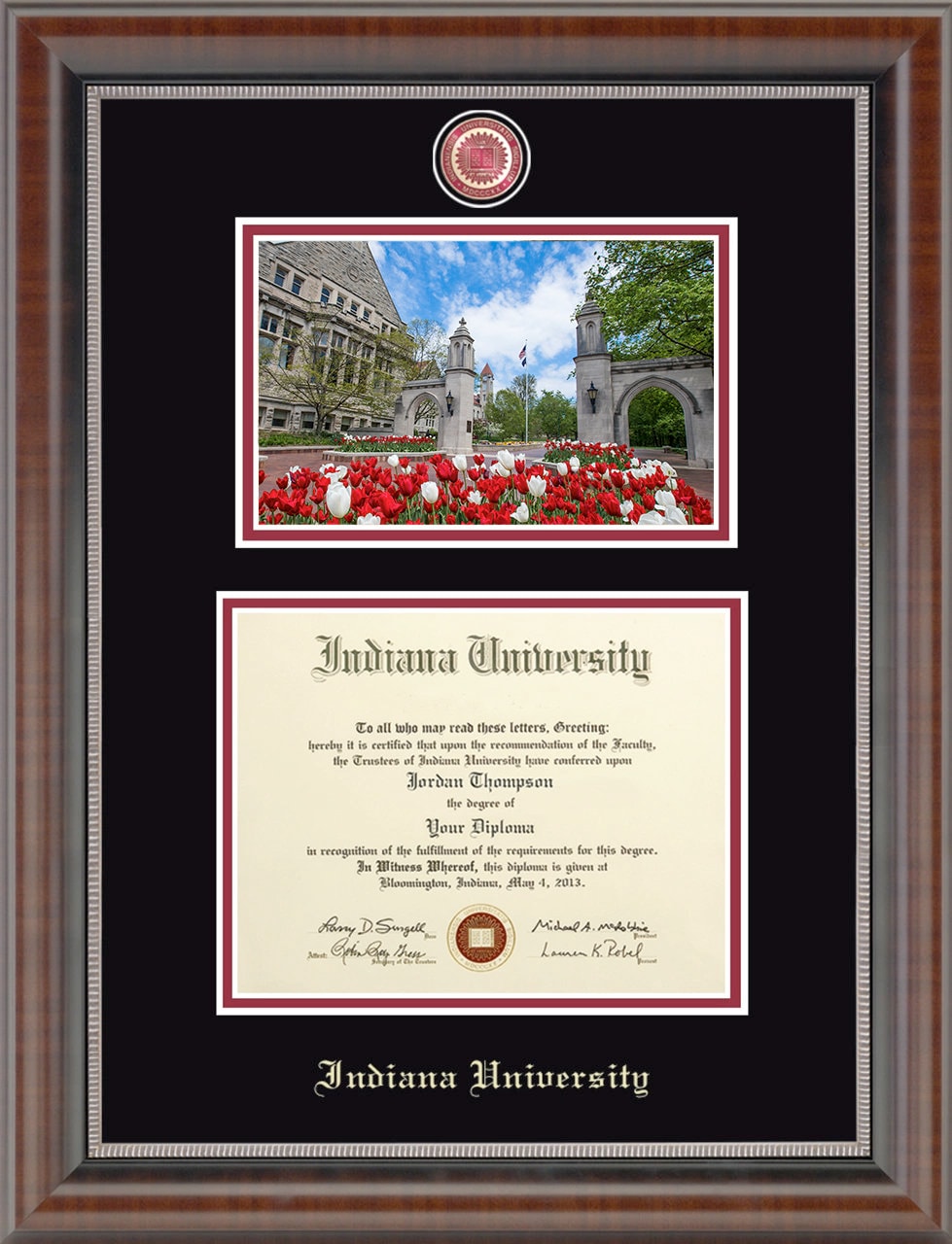 Indiana University Sample Gates Photograph: Red & White Tulips (8x10 ...