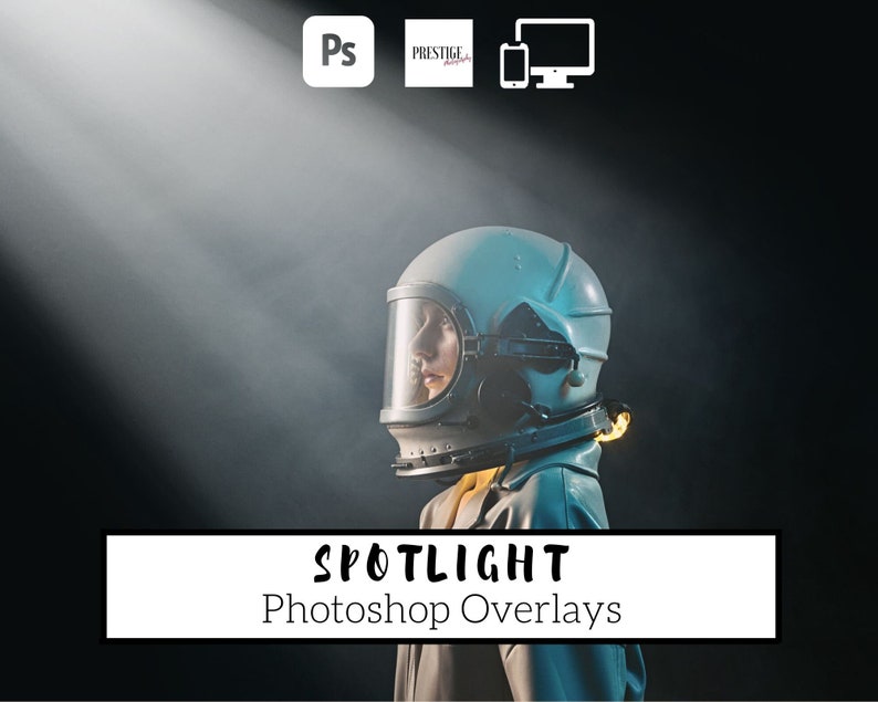 Realistic Spotlight Photoshop Overlays: 40 Transparent PNG (digital ...