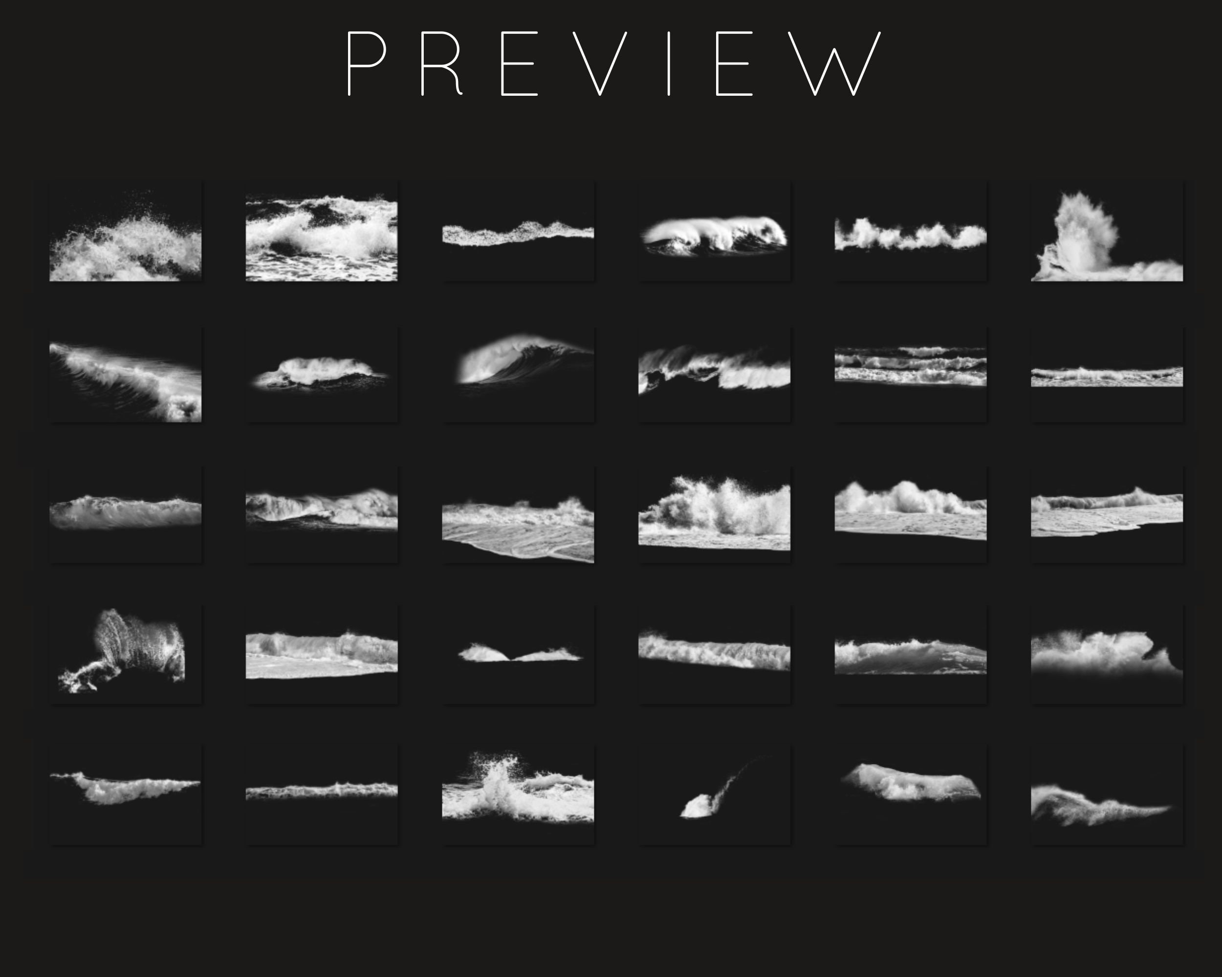 30 Realistic Wave Photoshop Overlays - Transparent PNG, Water Overlays ...