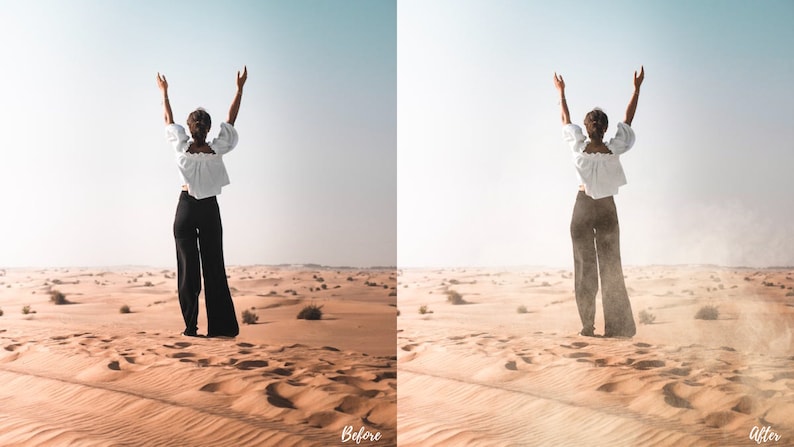 Desert Dust Photoshop Overlays: 50 Realistic JPG Effects (digital ...
