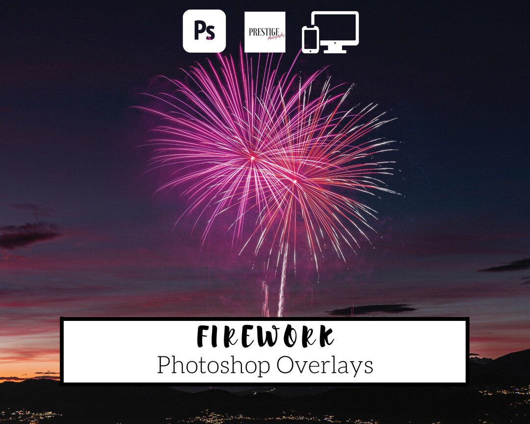 Realistic Firework Photoshop Overlays: 100 Transparent JPG (digital ...