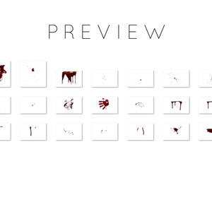 21 Realistic Fake Blood Photoshop Overlays - Transparent PNG, Halloween ...