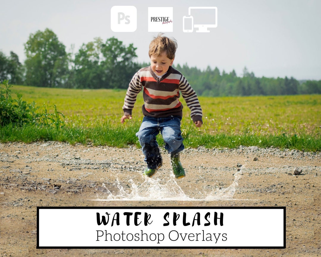 42 Realistic Water Splash Photoshop Overlays - Transparent PNG, Easy to ...
