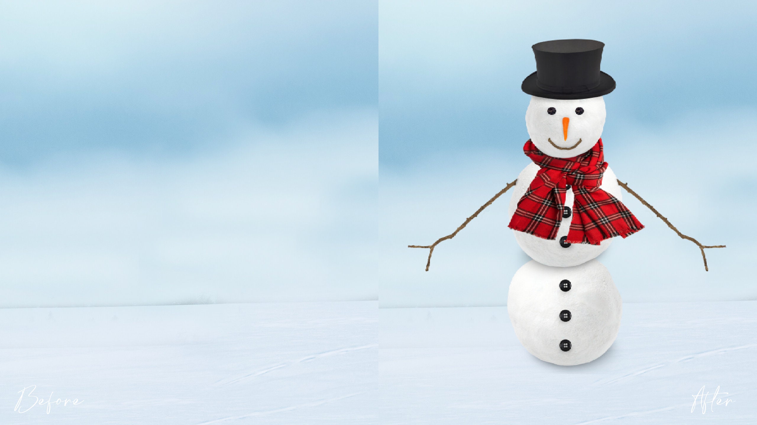 Realistic Snowman Photoshop Overlays: Transparent PNG (digital Download ...