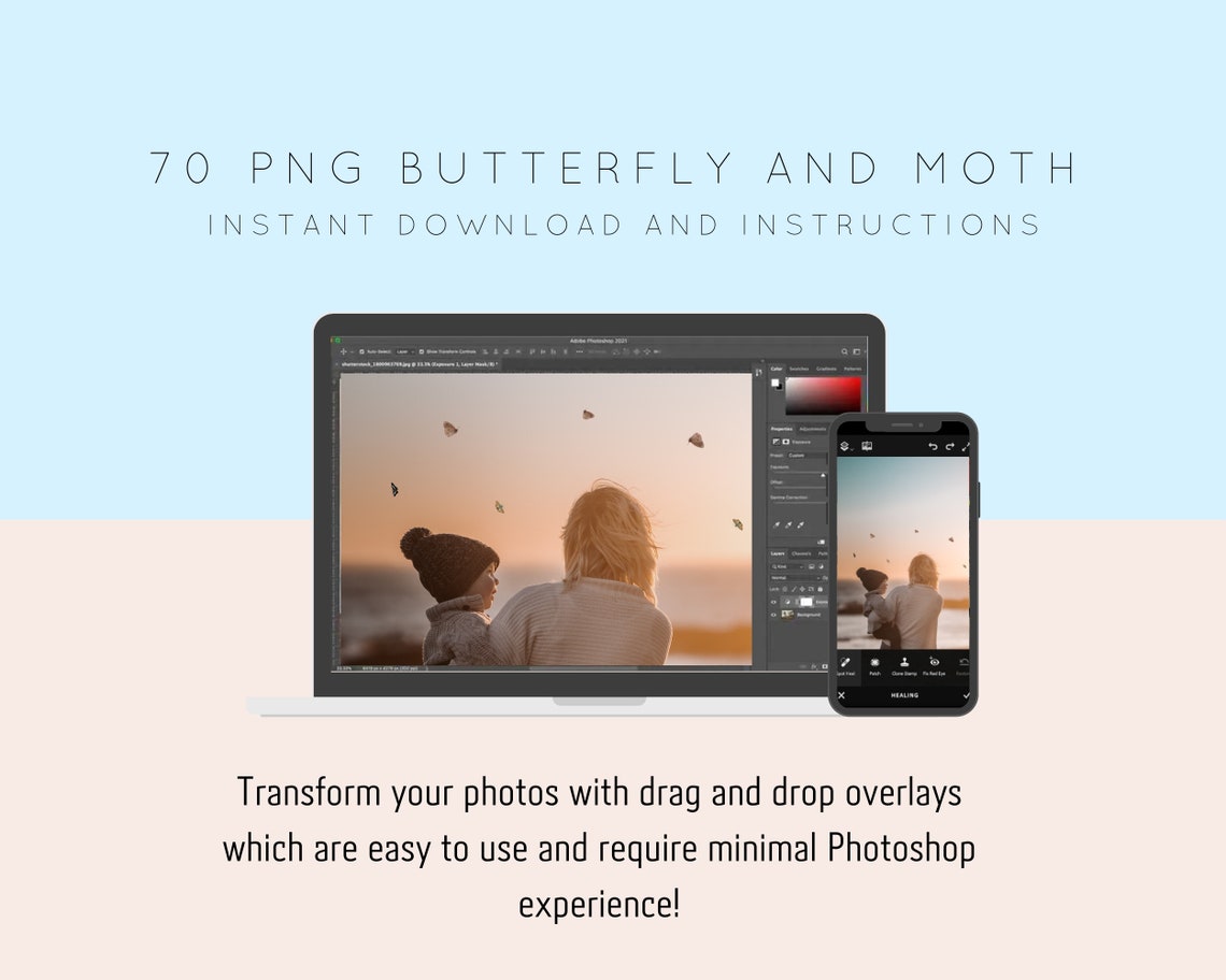 70 Realistic Butterfly and Moth Photoshop Overlays - Transparent PNG ...