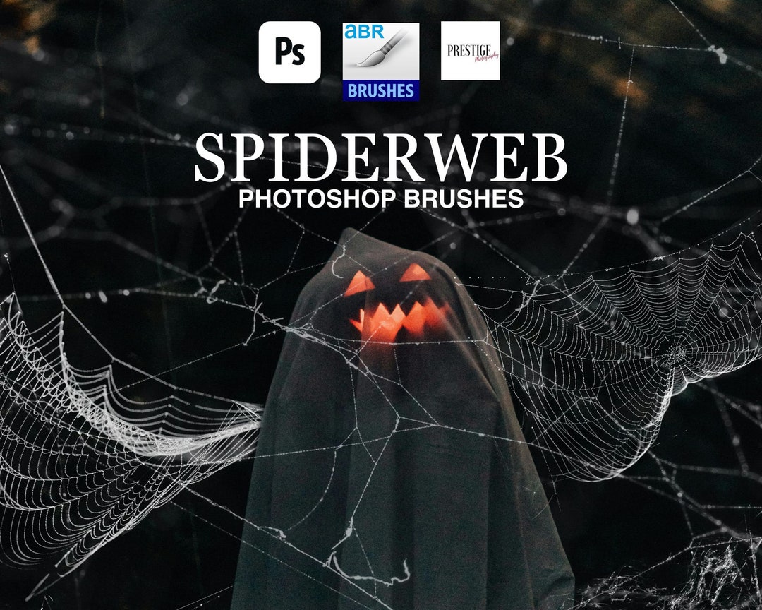 20 Spiderweb Photoshop Brushes - ABR Photoshop Brushes, Easy to Use ...