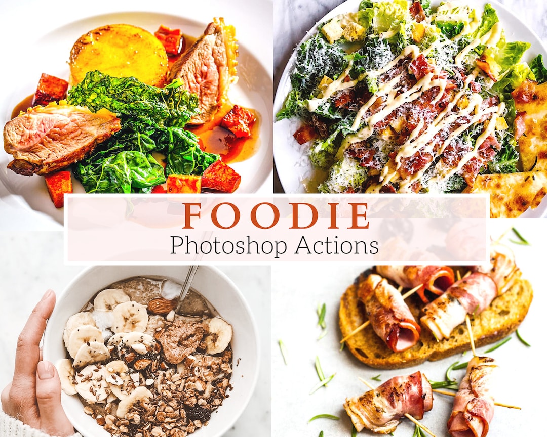 Foodie Photoshop Actions: Professional Food Photography (ATN) - Etsy