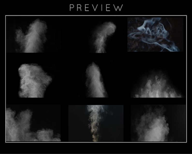 60 Realistic Steam Photoshop Overlays - Transparent JPG, Photoshop ...