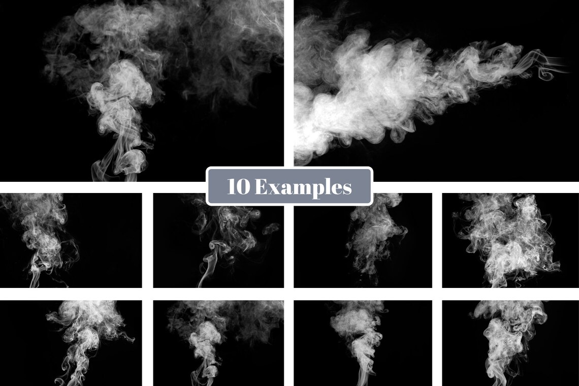 50 Realistic Steam Photoshop Overlays Transparent JPG | Etsy Canada