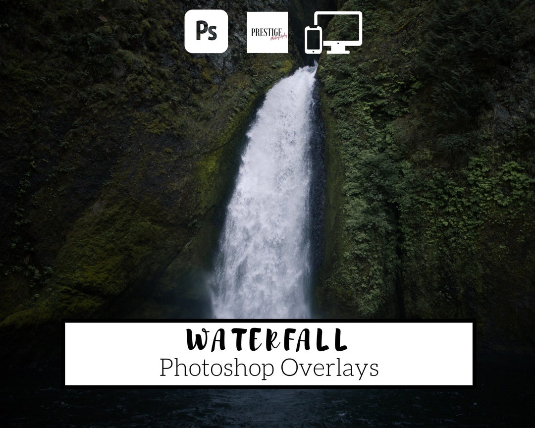 30 Realistic Waterfall Photoshop Overlays - Transparent PNG, Photoshop ...
