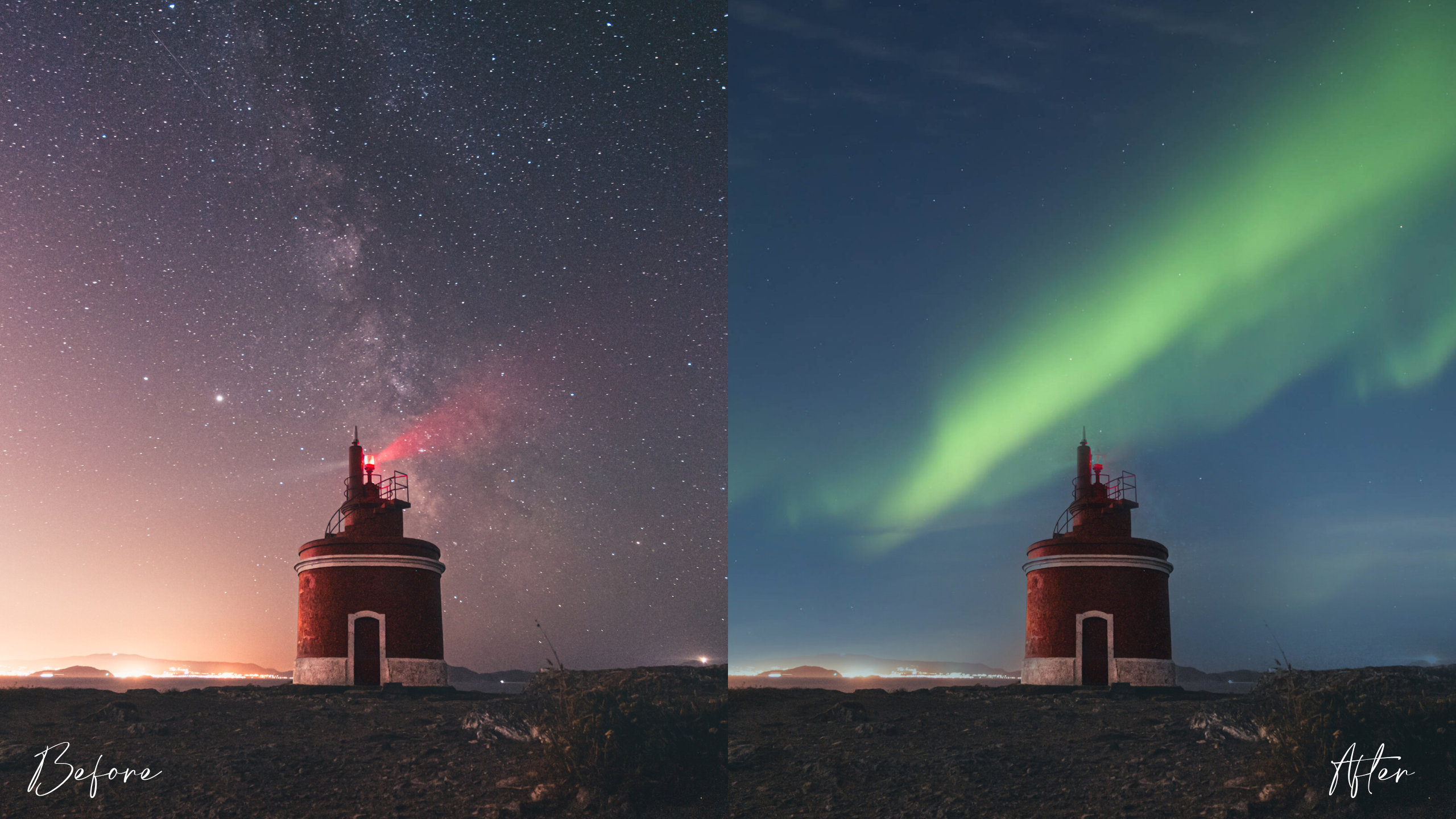 50 Realistic Northern Lights Photoshop Overlays – JPG, Transparent ...