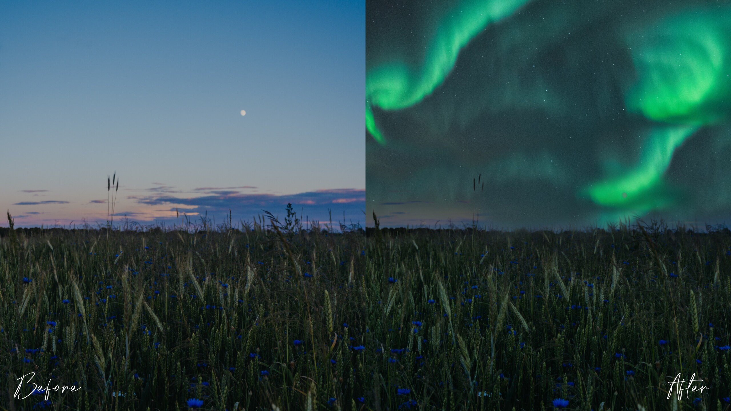 50 Realistic Northern Lights Photoshop Overlays – JPG, Transparent ...
