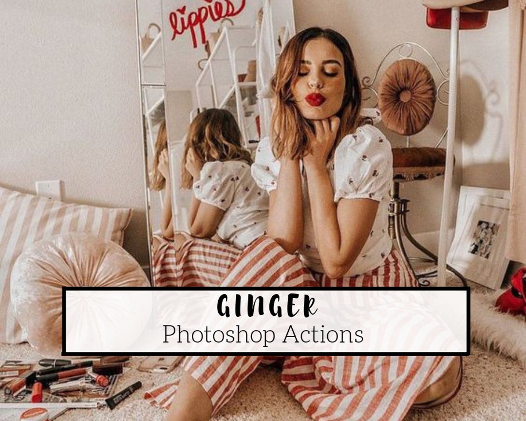 5 Pro Ginger Photoshop Actions Warm Actions Airy Actions - Etsy
