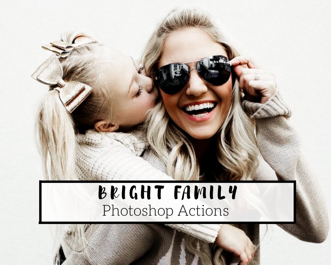 Bright Family Photoshop Actions: Clean Tones (ATN) - Etsy