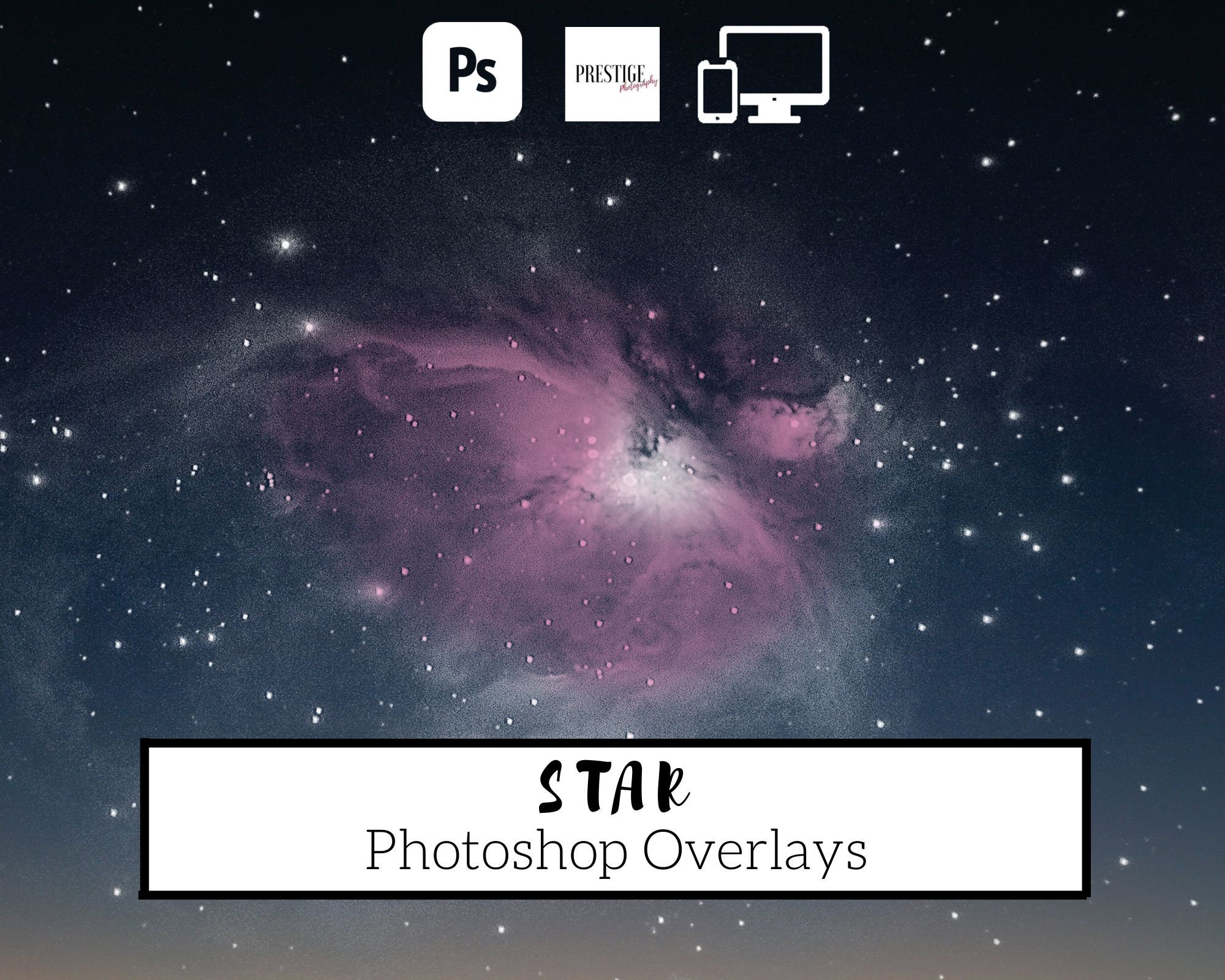 Realistic Star Photoshop Overlays: 30 Transparent PNG (digital Download ...