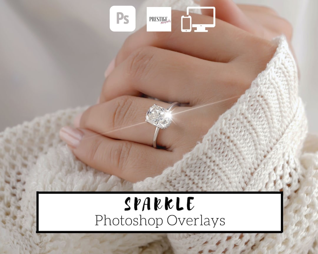 20 Realistic Sparkle Photoshop Overlays: Transparent PNG (digital ...