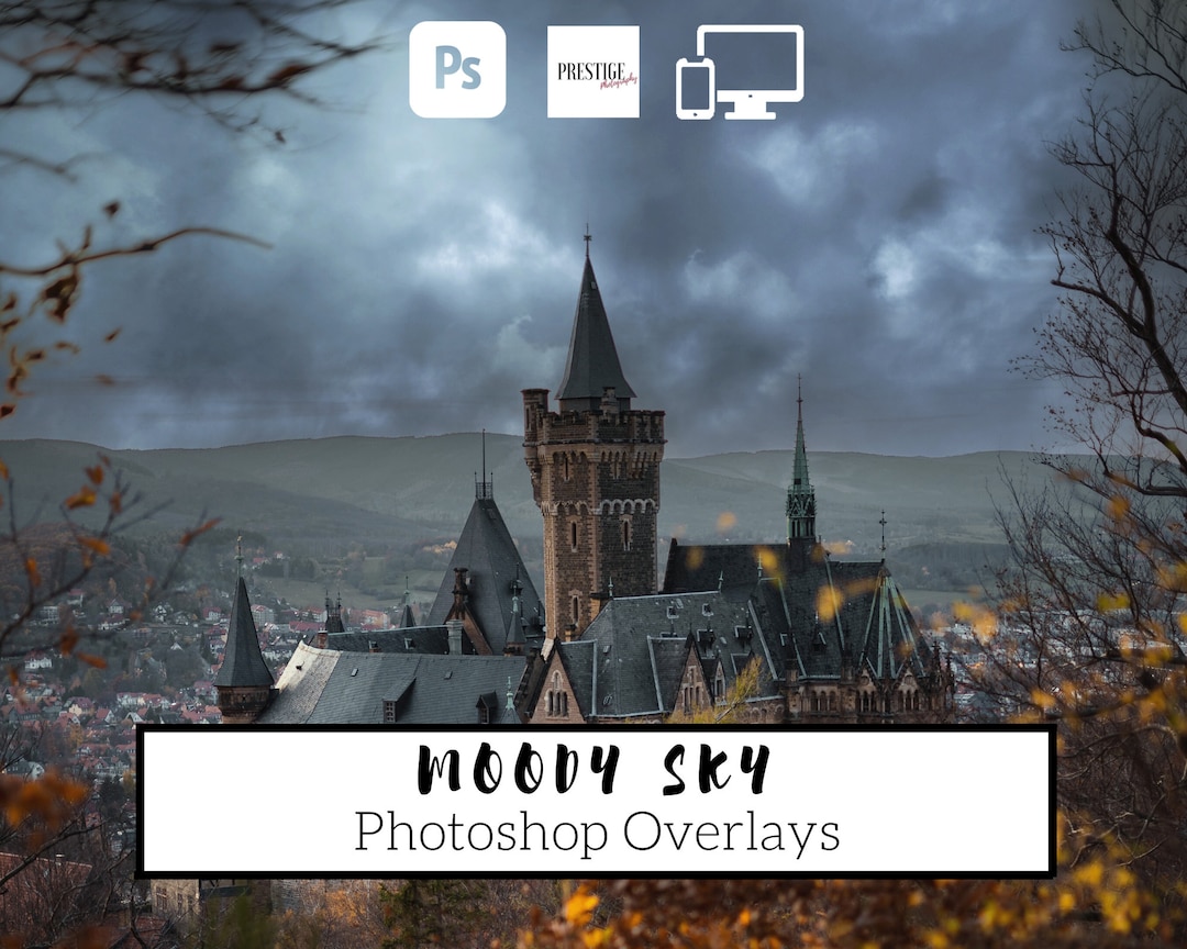 25 Realistic Moody Sky Overlays - Transparent JPG, Photoshop, Overlays ...