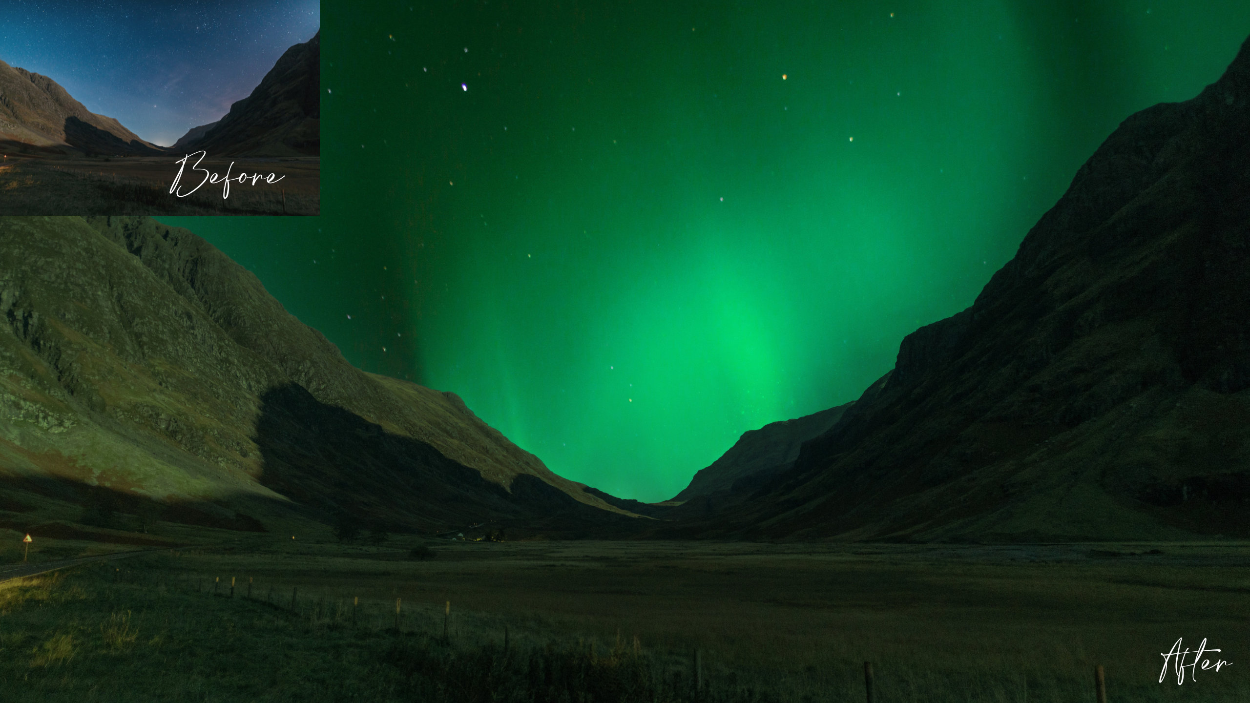 50 Realistic Northern Lights Photoshop Overlays - Transparent JPG ...