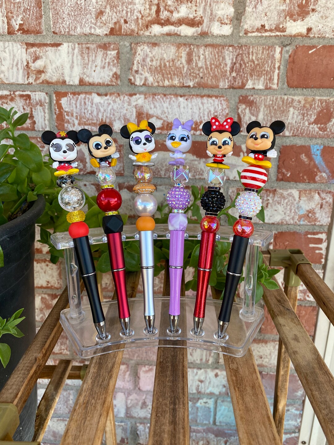 Character Doorable Mouse and Friend Pen/ Beaded Pens - Etsy