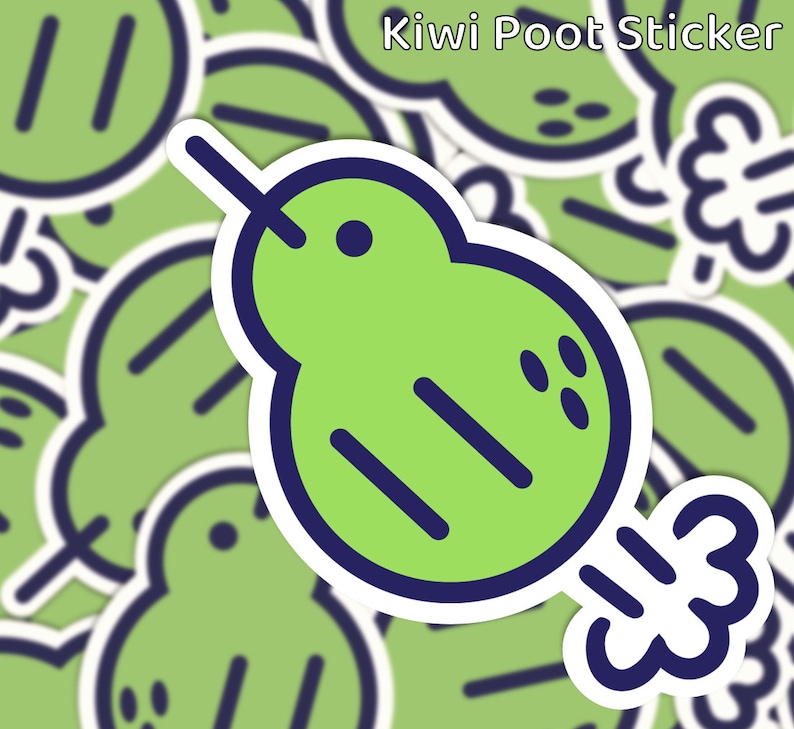 FIDST | Super Kiwi Poot | Buttons, Pins, Stickers, & Coasters | Art by ...