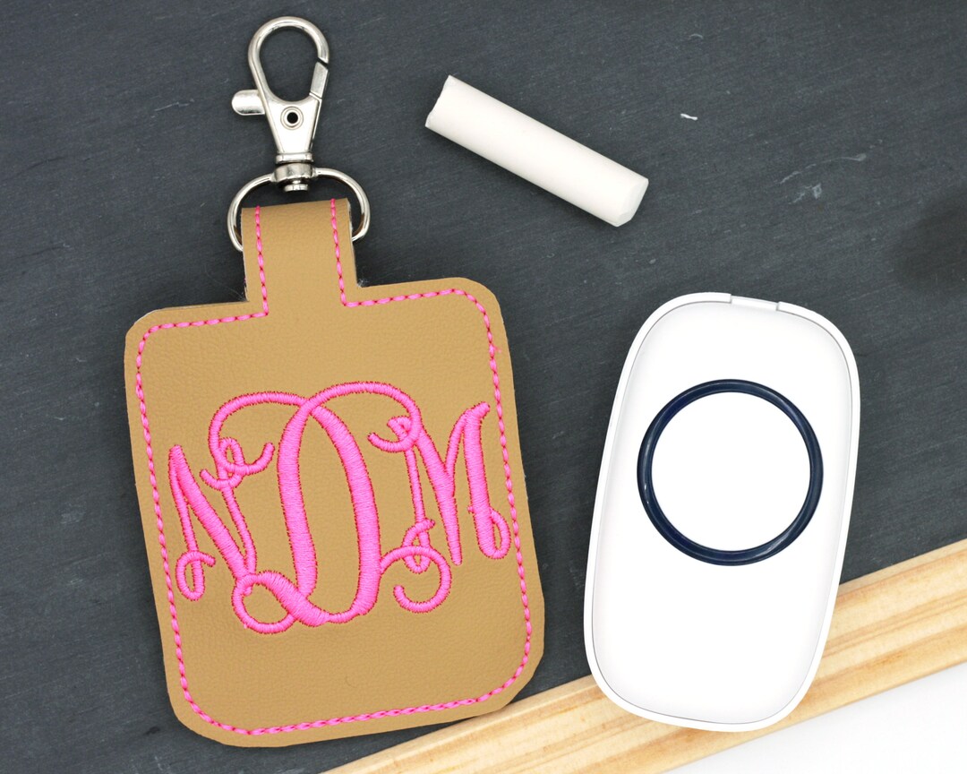Monogramed Classroom Doorbell Holder, Class Bell Case Key Chain ...