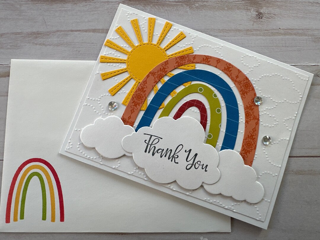 Handmade Thank You Card - Etsy