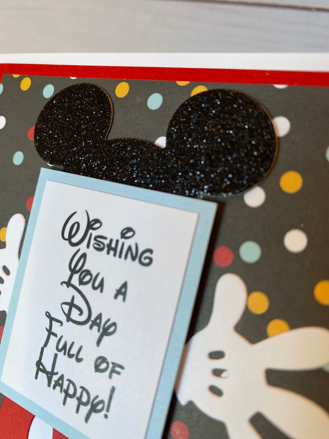 Handmade Disney Birthday Card Mickey Mouse Classic Mickey - Etsy